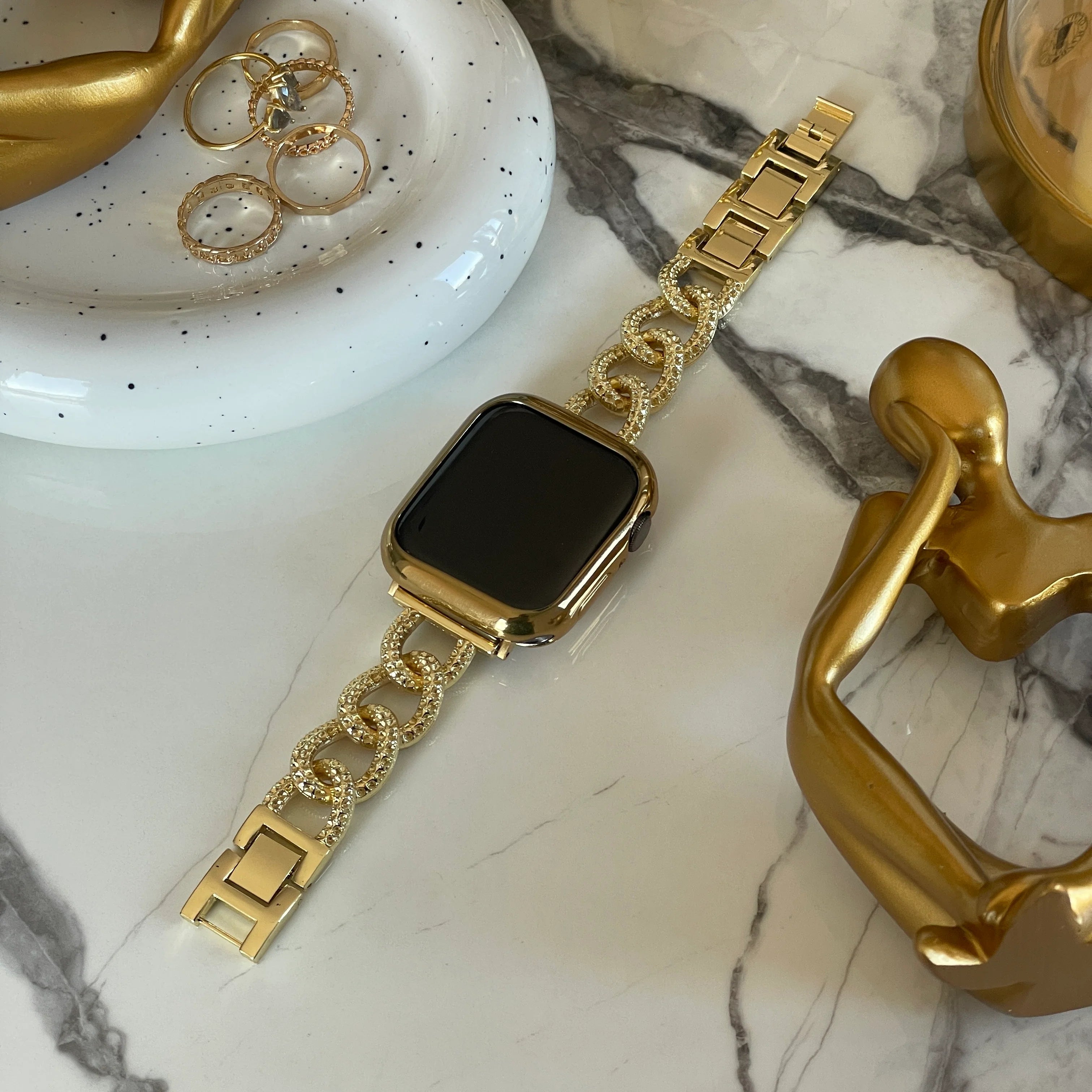 Gold Mesh strap Watch Band for the Apple Watch
